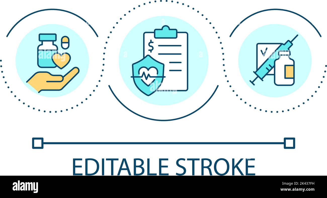 Healthcare provider loop concept icon Stock Vector Image & Art - Alamy