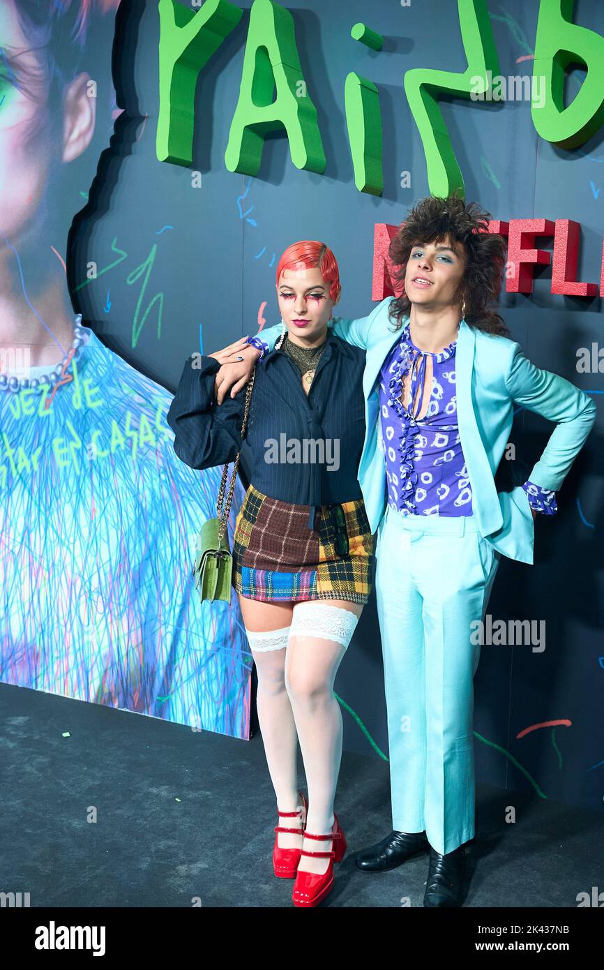 Madrid. Spain. 20220929, Dora Postigo, Mitch Martin Robles attends ...