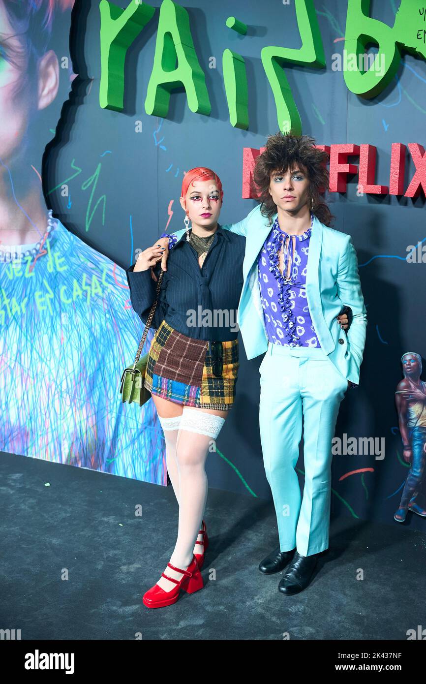 Madrid. Spain. 20220929, Dora Postigo, Mitch Martin Robles attends ...