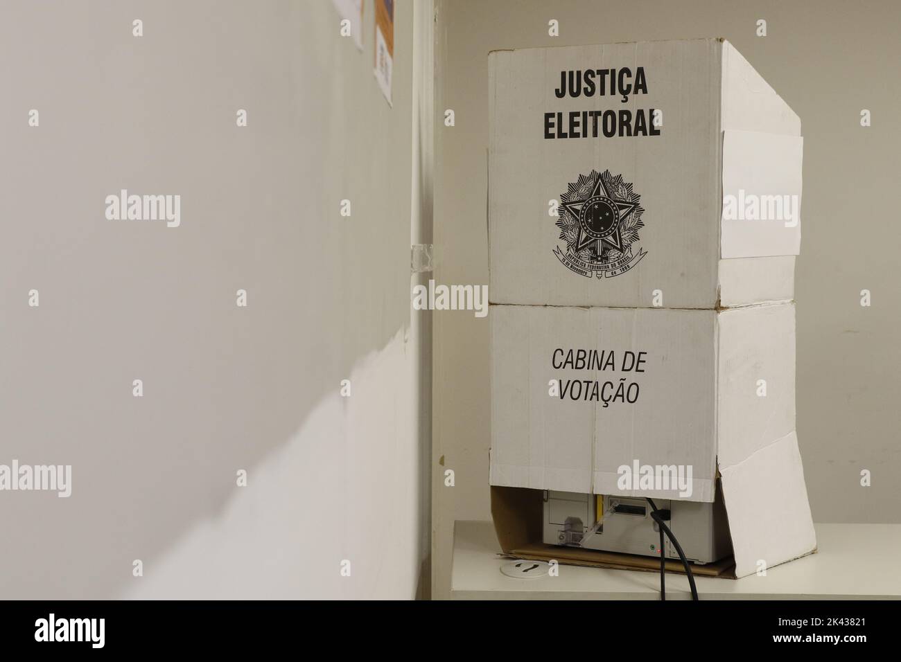 Electronic urn ballot box. Brazilian elections. Digital vote device ...