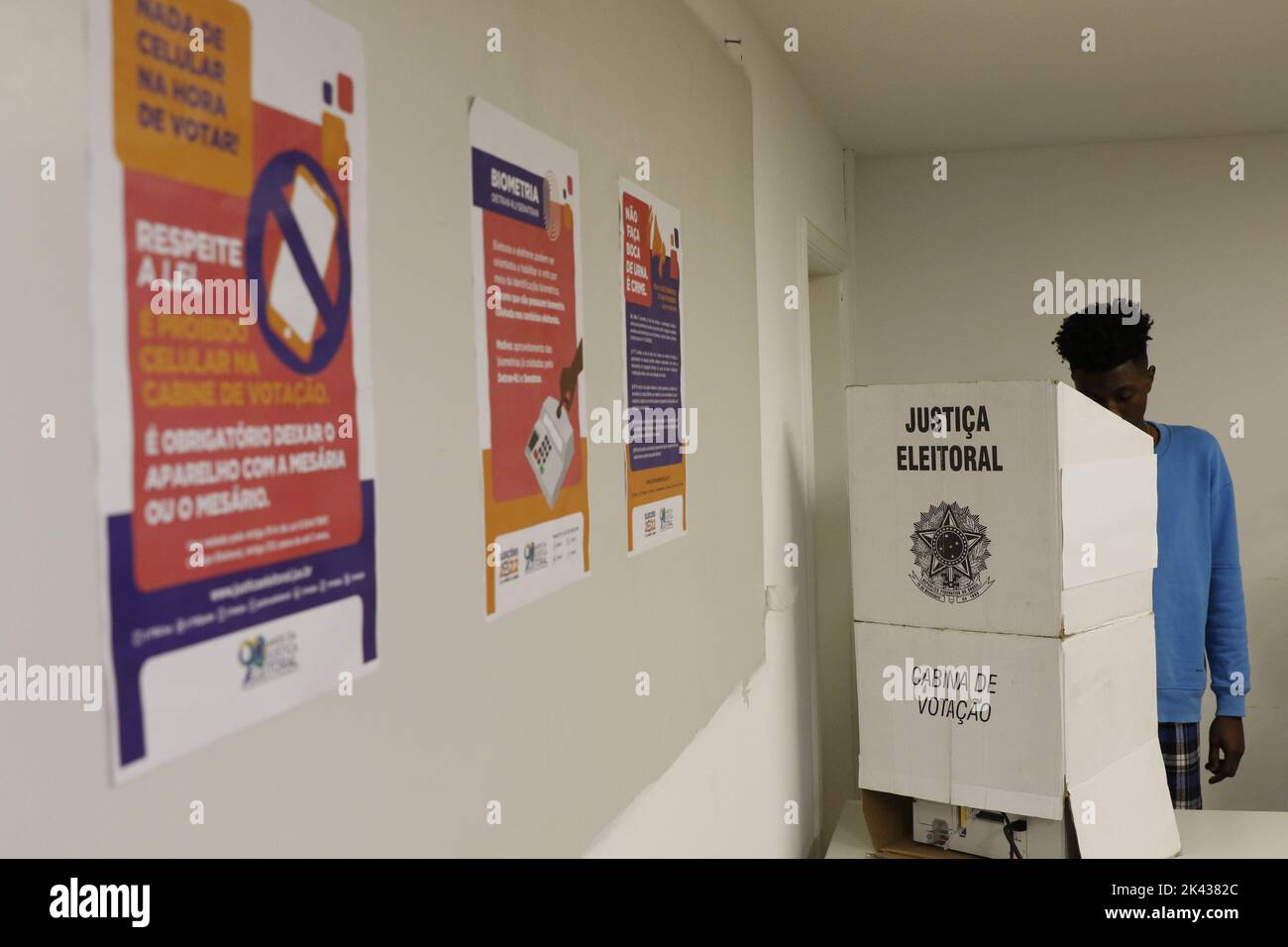 Electronic urn ballot box. Brazilian elections. Digital vote device ...