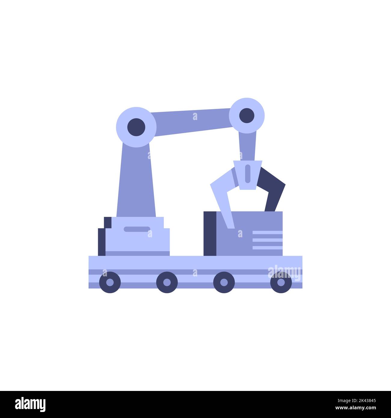 Robotic assembly line, automation for a production Stock Vector Image ... Robotic assembly line, automation for a production Stock Vector Image ...