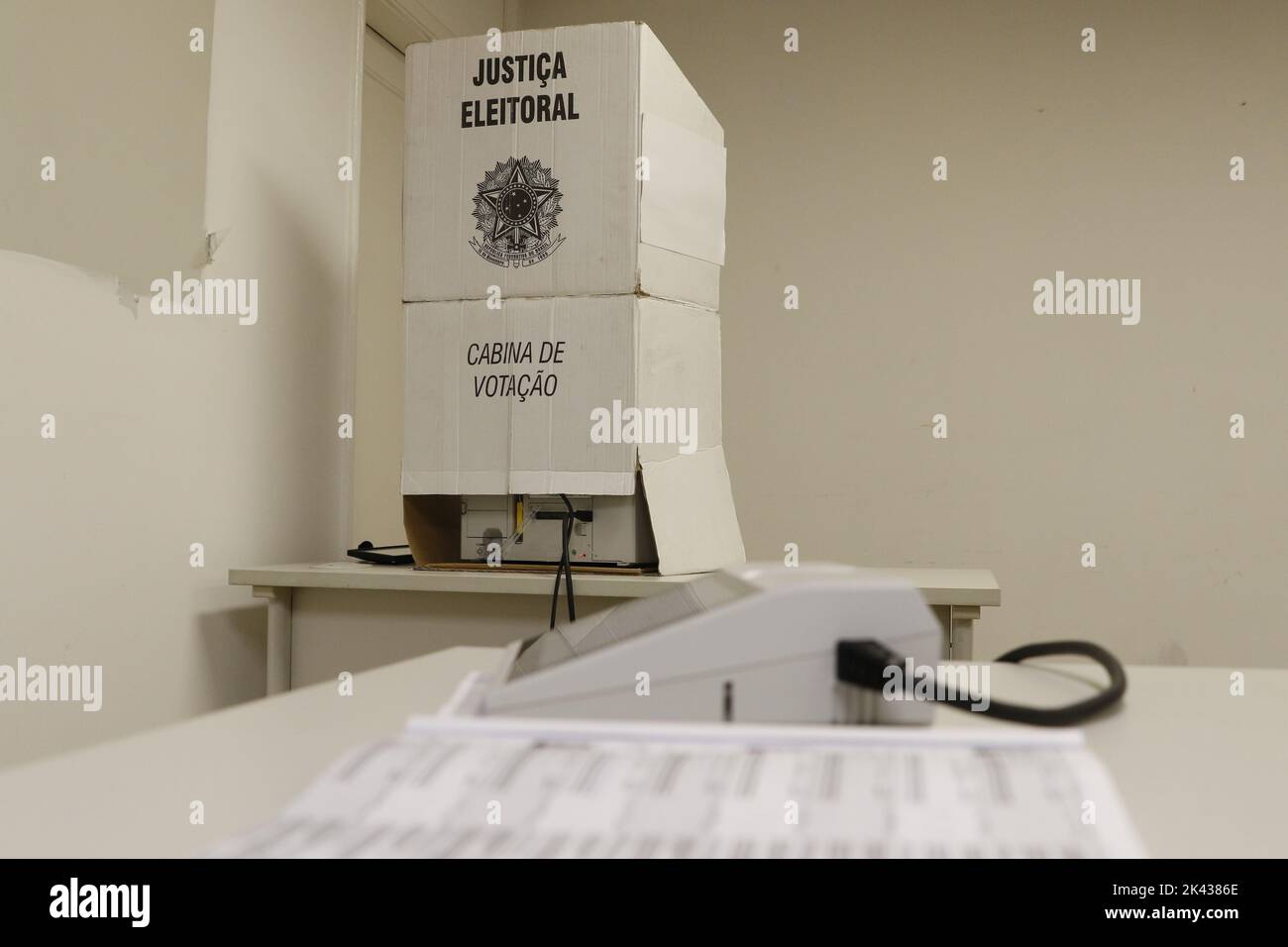 Electronic urn ballot box. Brazilian elections. Digital vote device ...