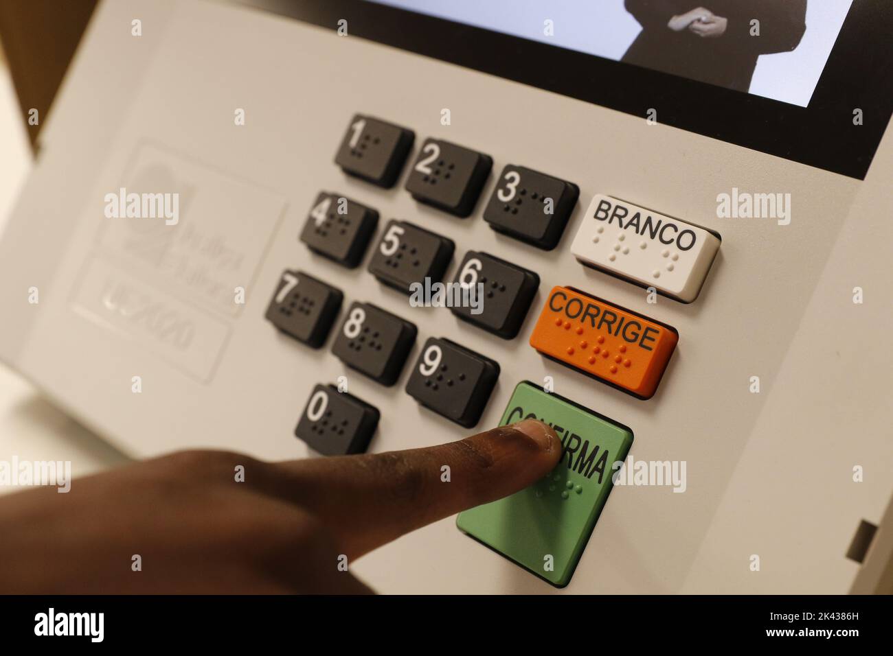 Electronic urn ballot box. Brazilian elections. Digital vote device ...