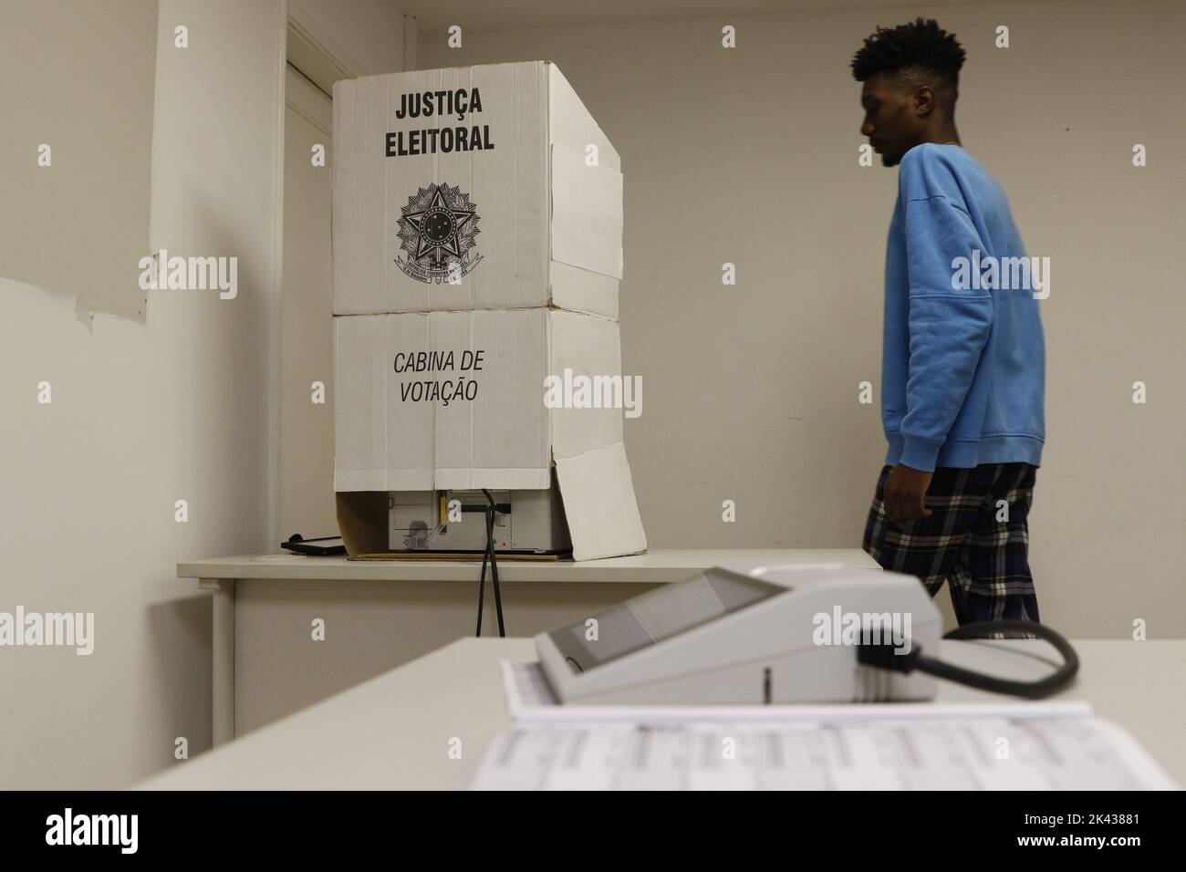 Electronic urn ballot box. Brazilian elections. Digital vote device ...