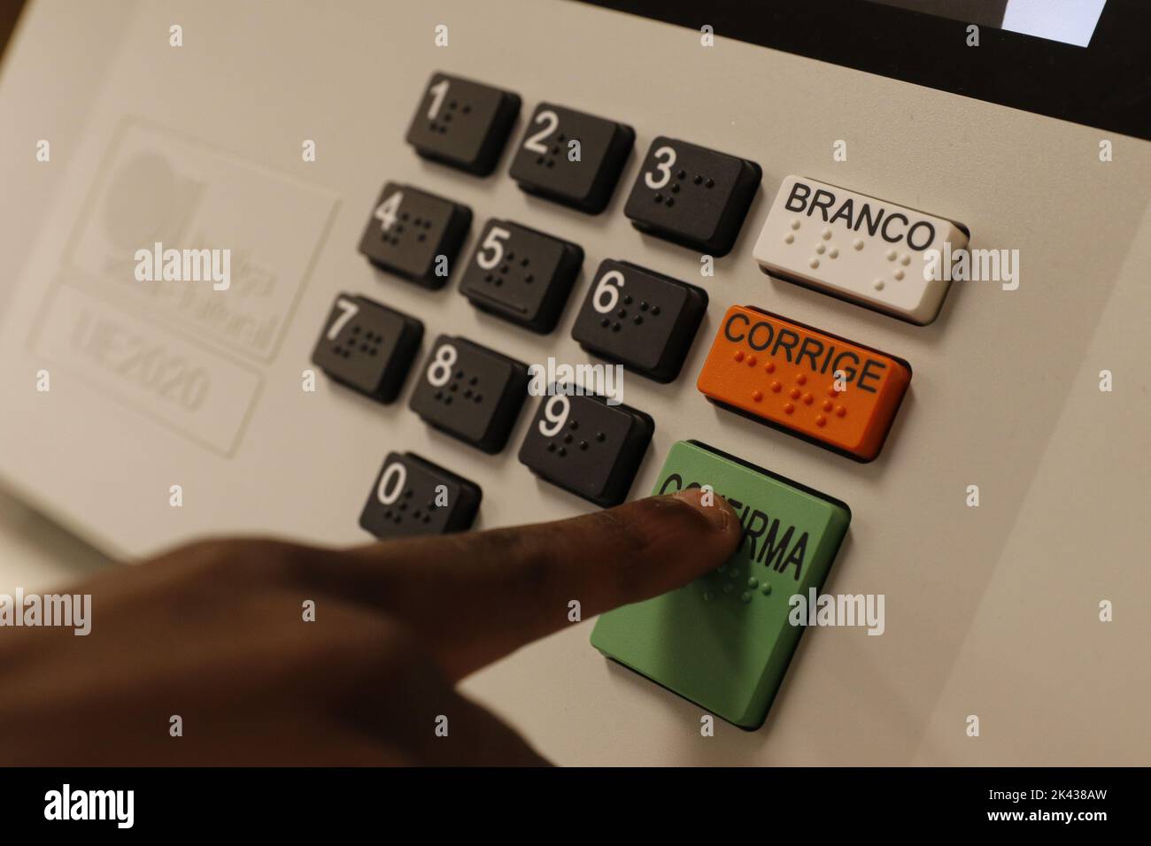 Electronic urn ballot box. Brazilian elections. Digital vote device ...