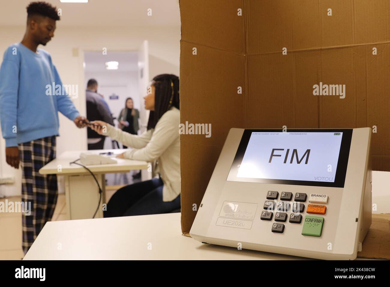 Electronic urn ballot box. Brazilian elections. Digital vote device ...