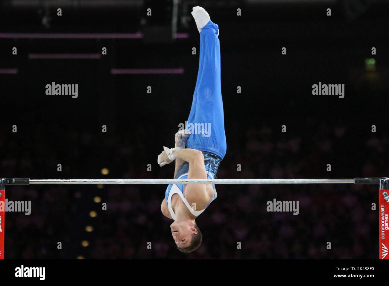 Frank BAINES of Scotland in the mens Horizontal Bar - Final at the 2022 ...
