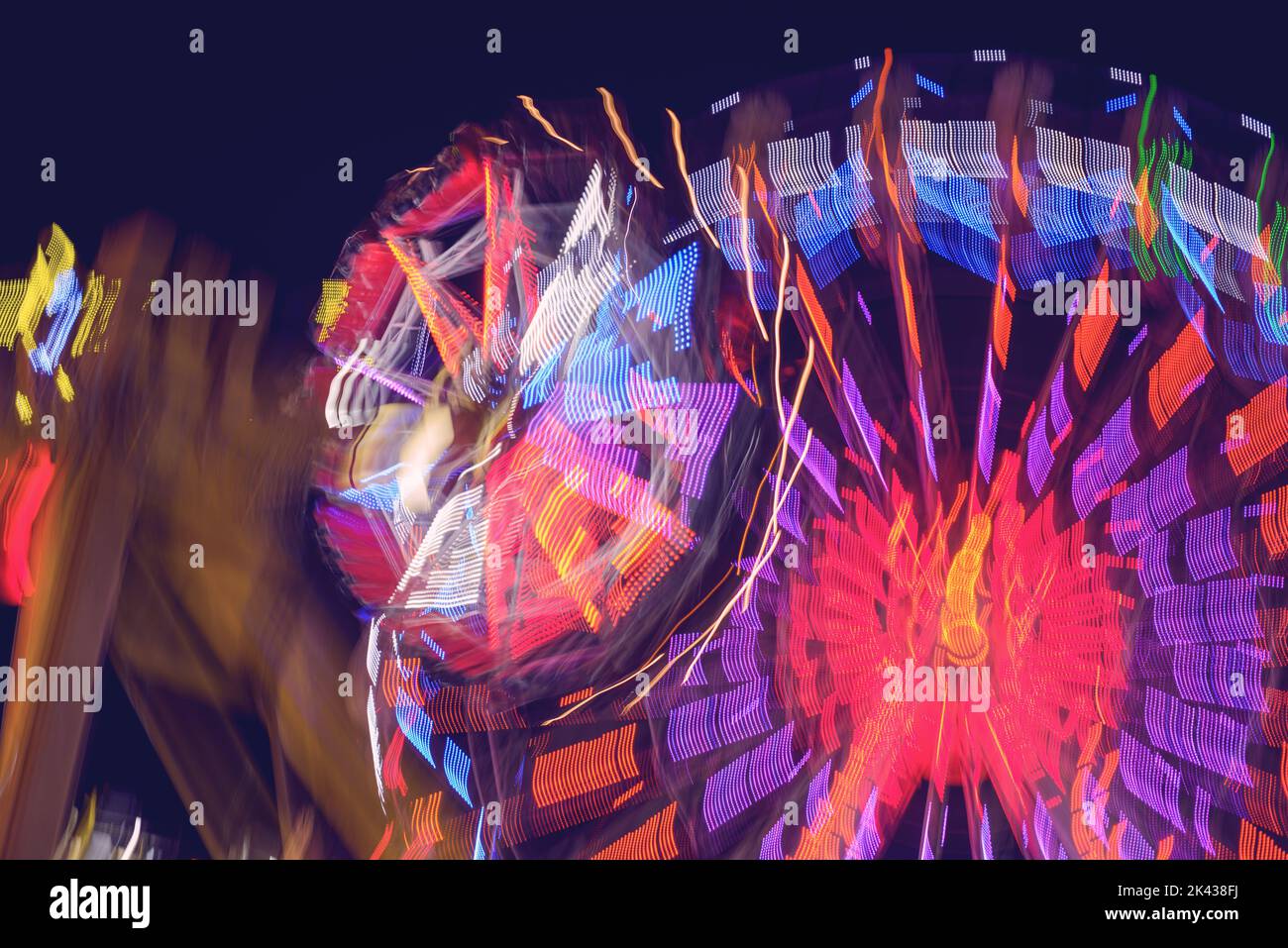 Abstract long exposure colorful lights background at night photo Stock ...