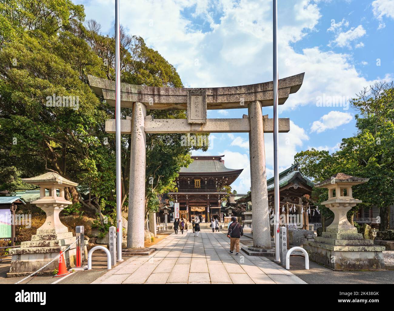 kyushu, japan - december 08 2021: Japanese tourists walking on the ...