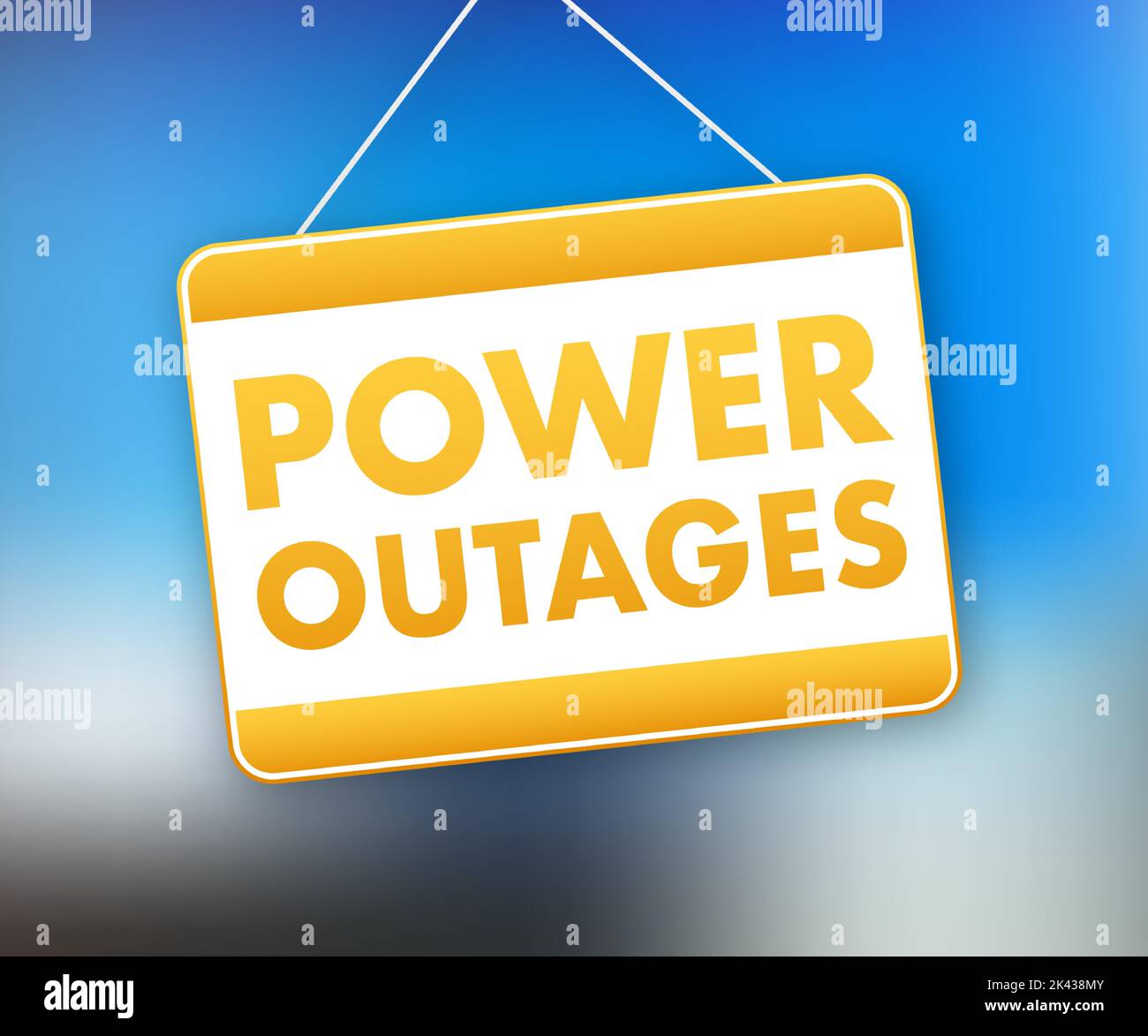 Power outages. Badge, icon, stamp, logo. Vector illustration Stock ...