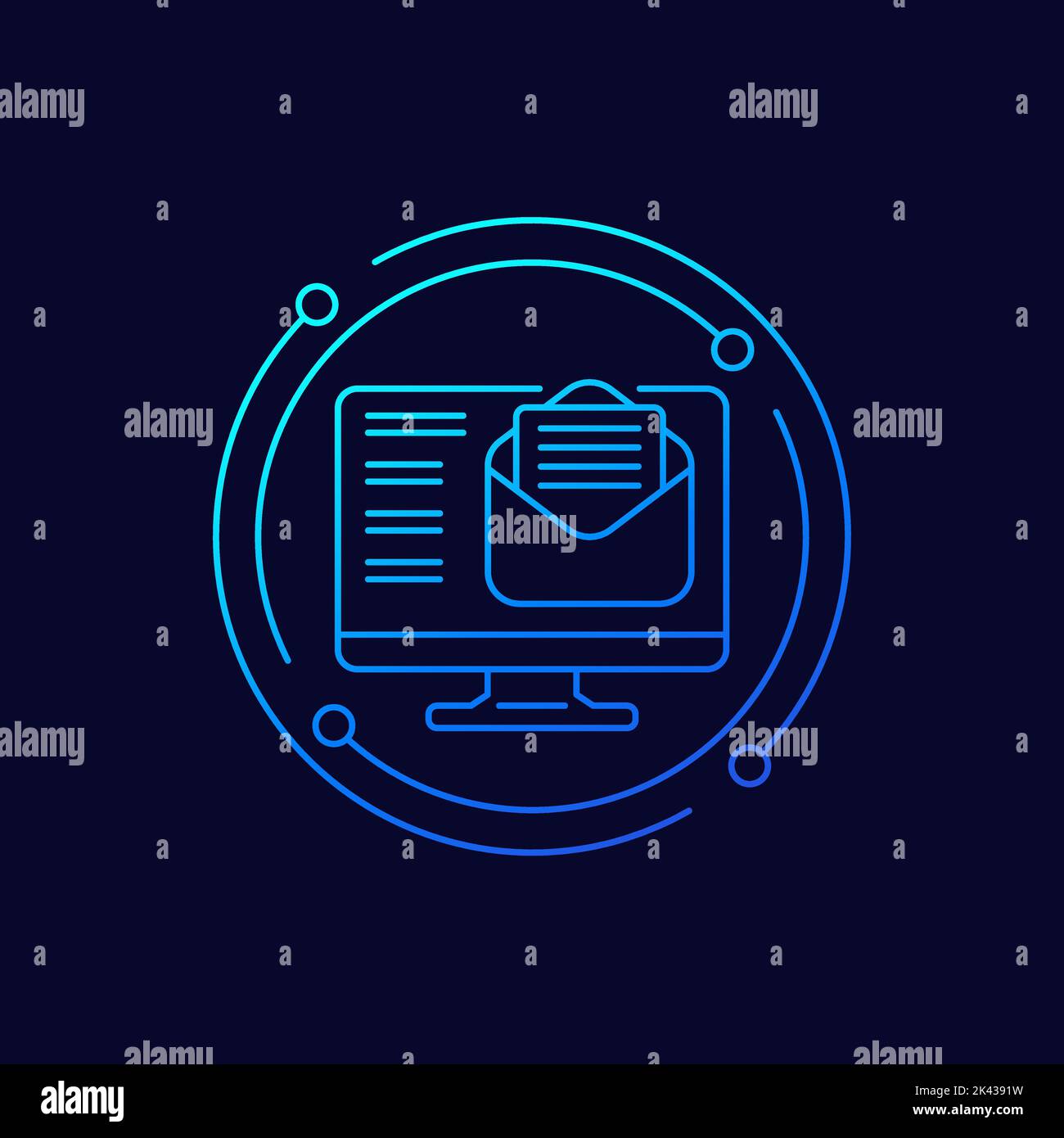 New document linear icon Stock Vector Images - Alamy