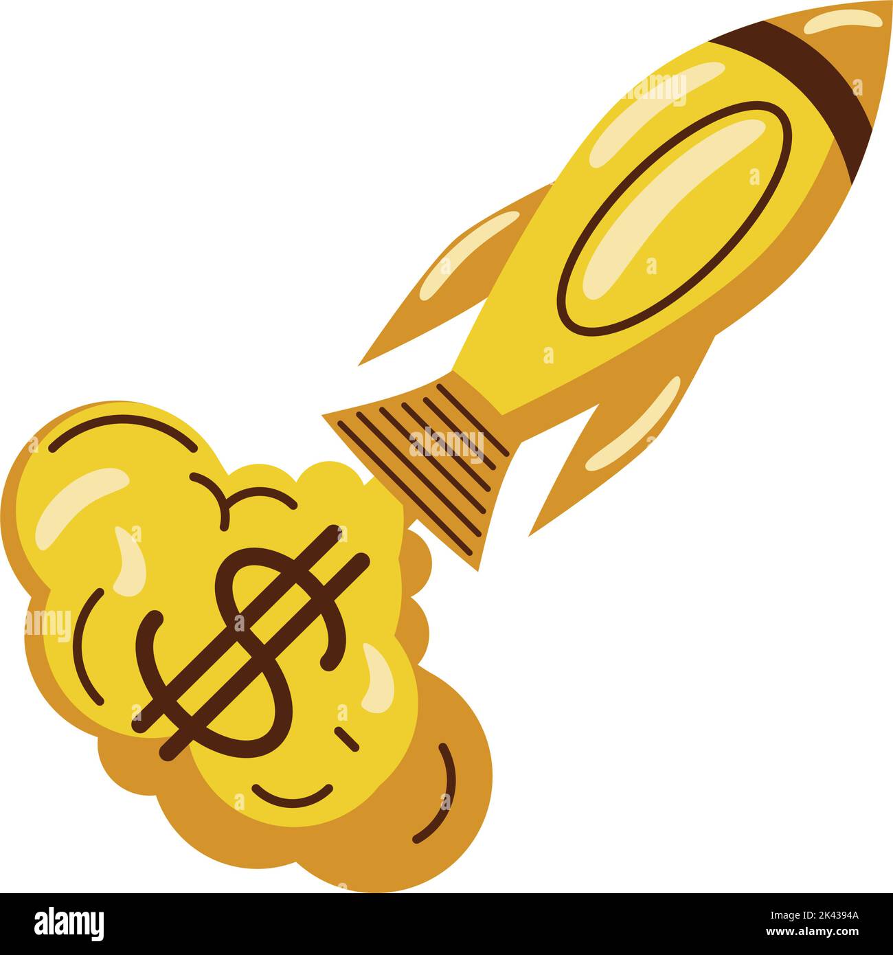 money launch spaceship Stock Vector Image & Art - Alamy