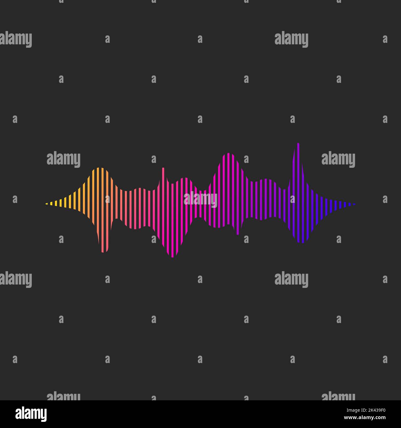 Sound wave equalizer. Vector illustration Stock Vector Image & Art - Alamy