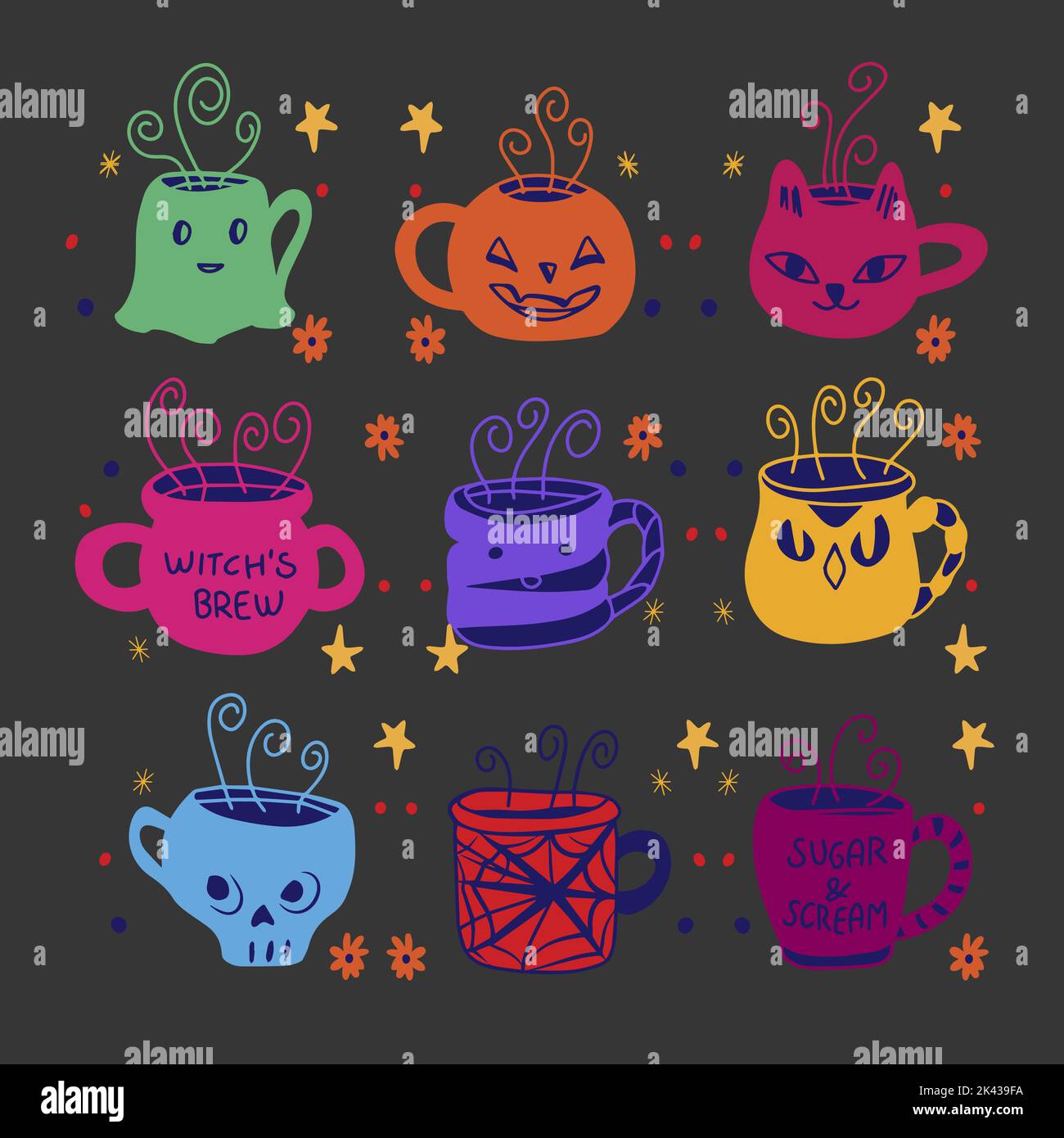 Cup ghost Stock Vector Images - Alamy