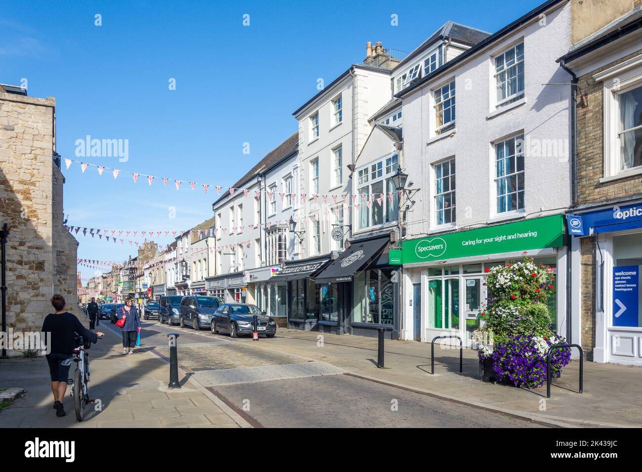 High Street, Ely, Cambridgeshire, England, United Kingdom Stock Photo ...