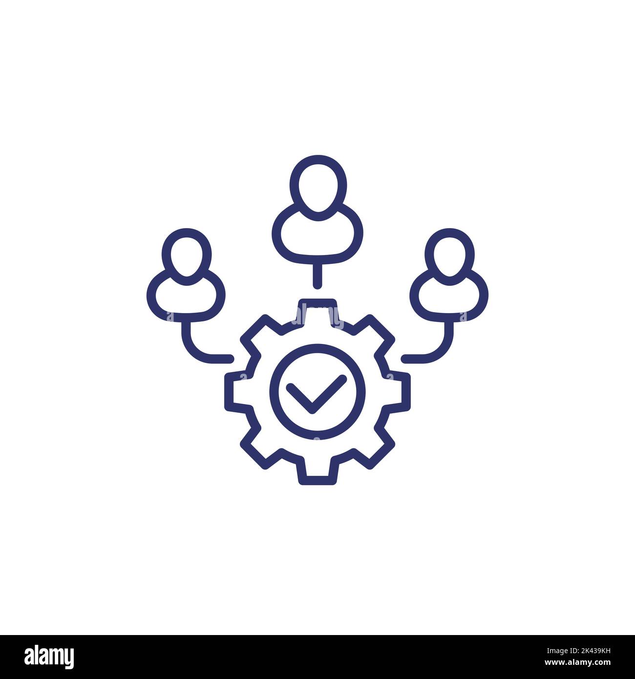 Coworking outline icon on Stock Vector Images - Alamy