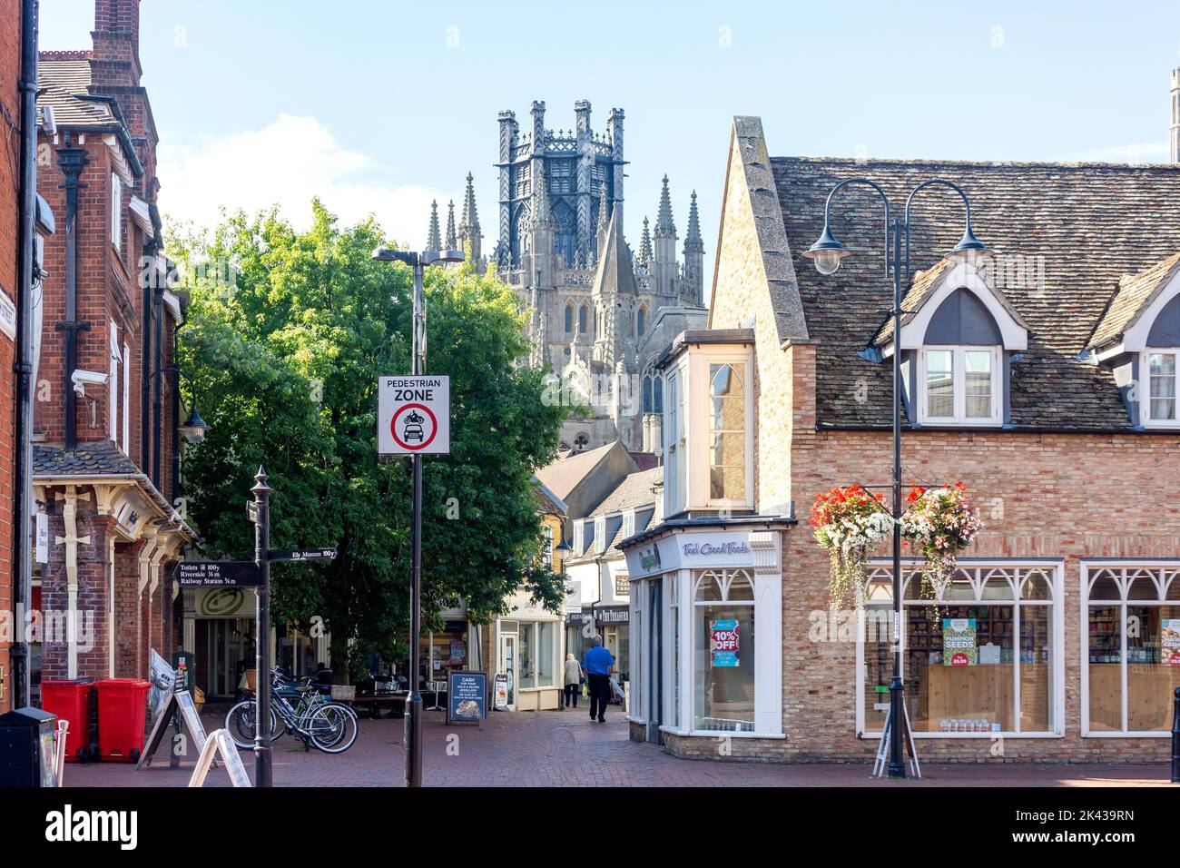 Ely Cathedral from Newnham Street, Ely, Cambridgeshire, England, United ...