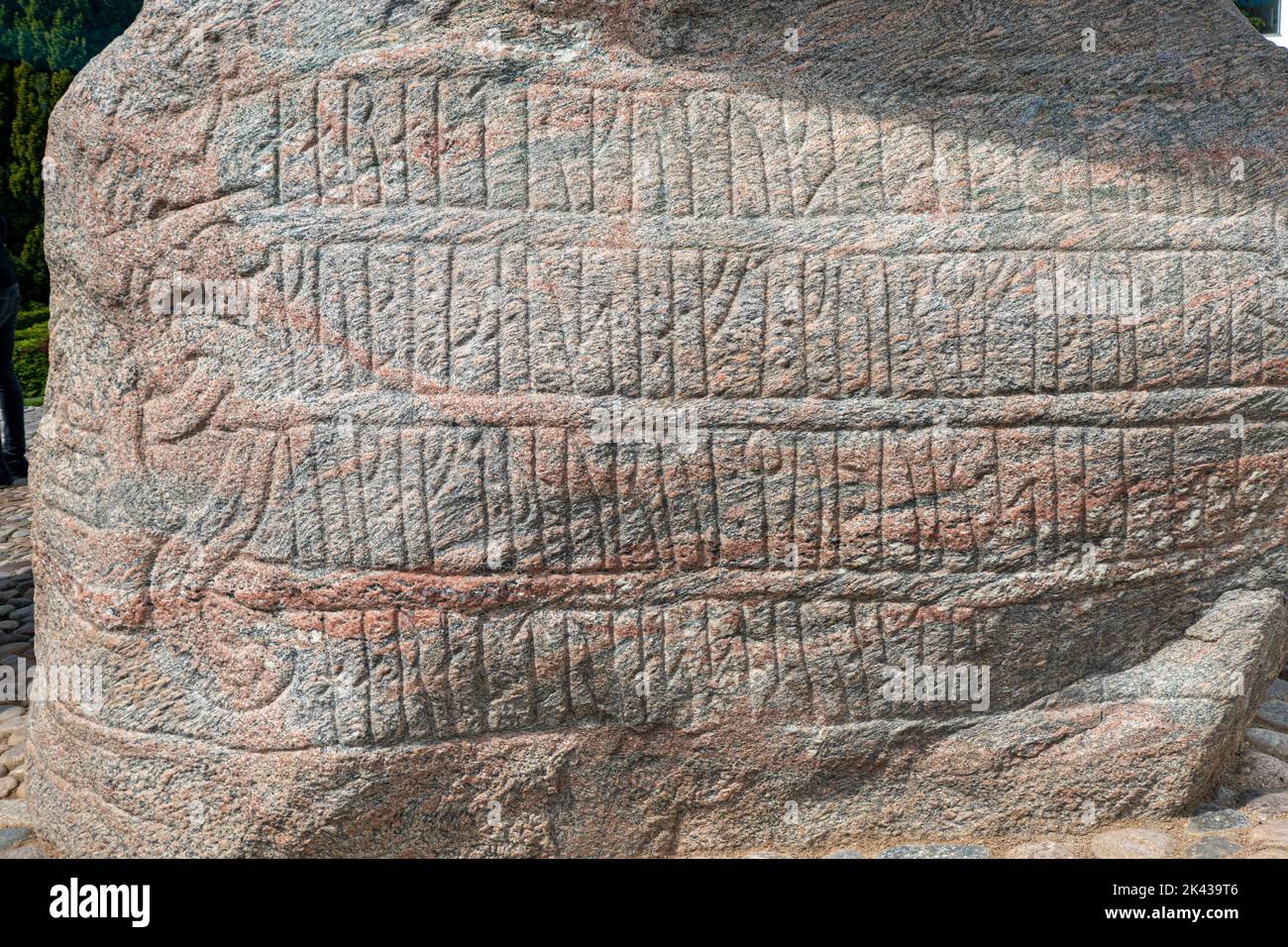 Viking stone famous runestone hi-res stock photography and images - Alamy