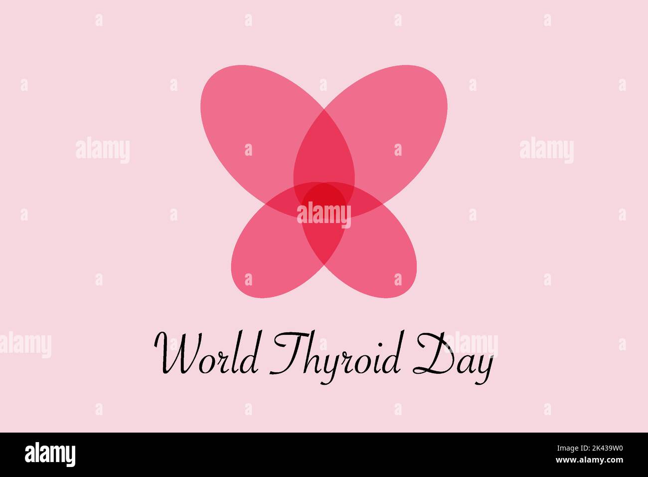 World thyroid day, thyroid silhouette. Banner. Vector illustration ...