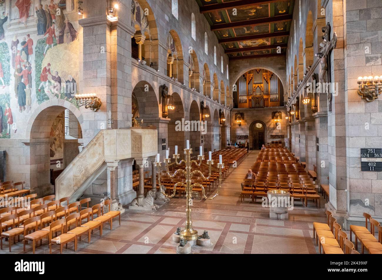 indoor view t Viborg cathedral in Denmark Stock Photo - Alamy