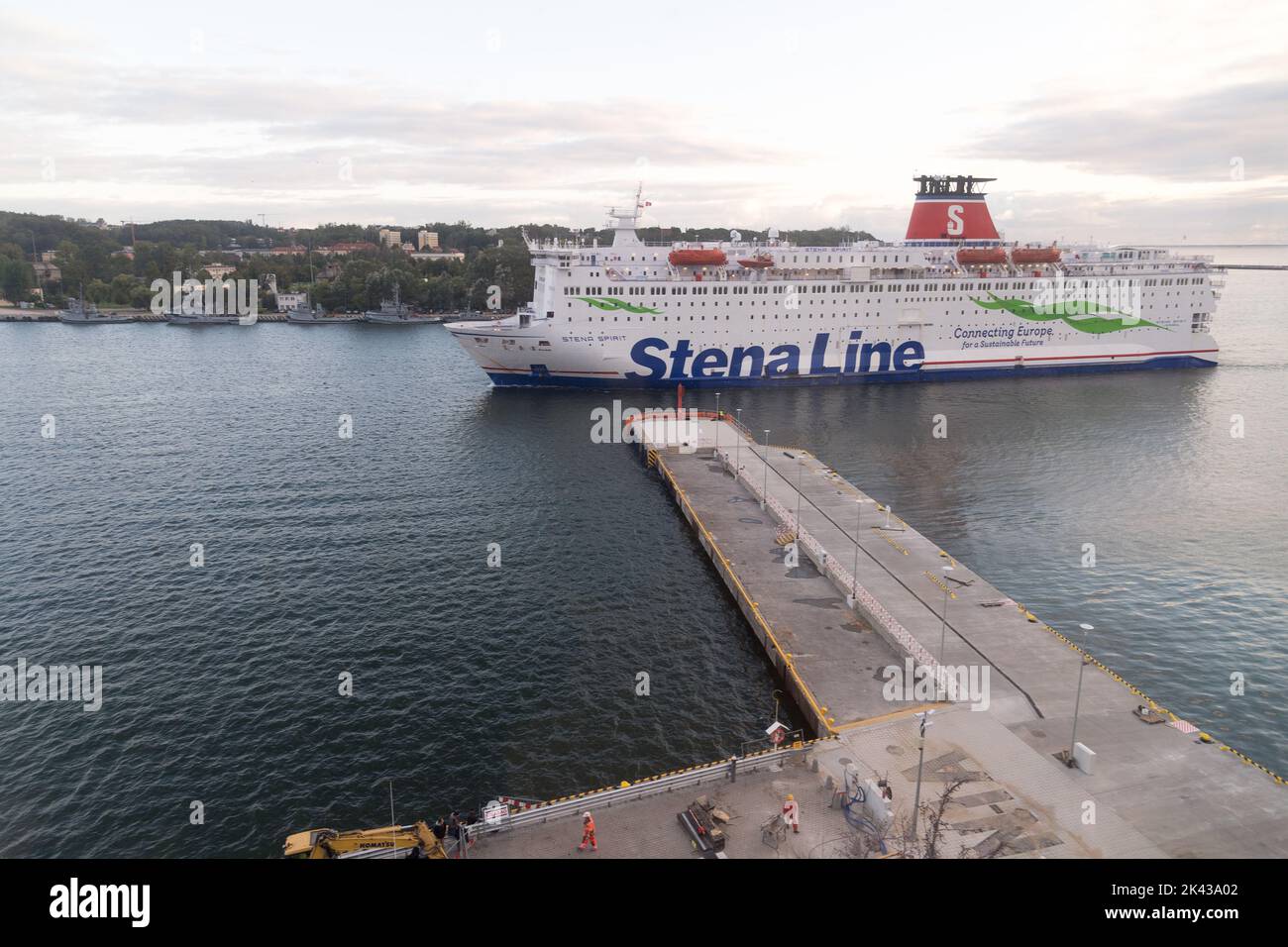 MS Stena Spirit, large cruiseferry owned by Stena Line, in Gdynia ...