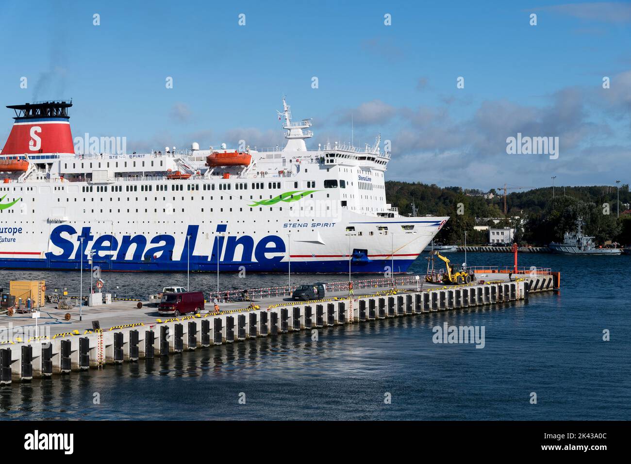 MS Stena Spirit, large cruiseferry owned by Stena Line, in Gdynia ...