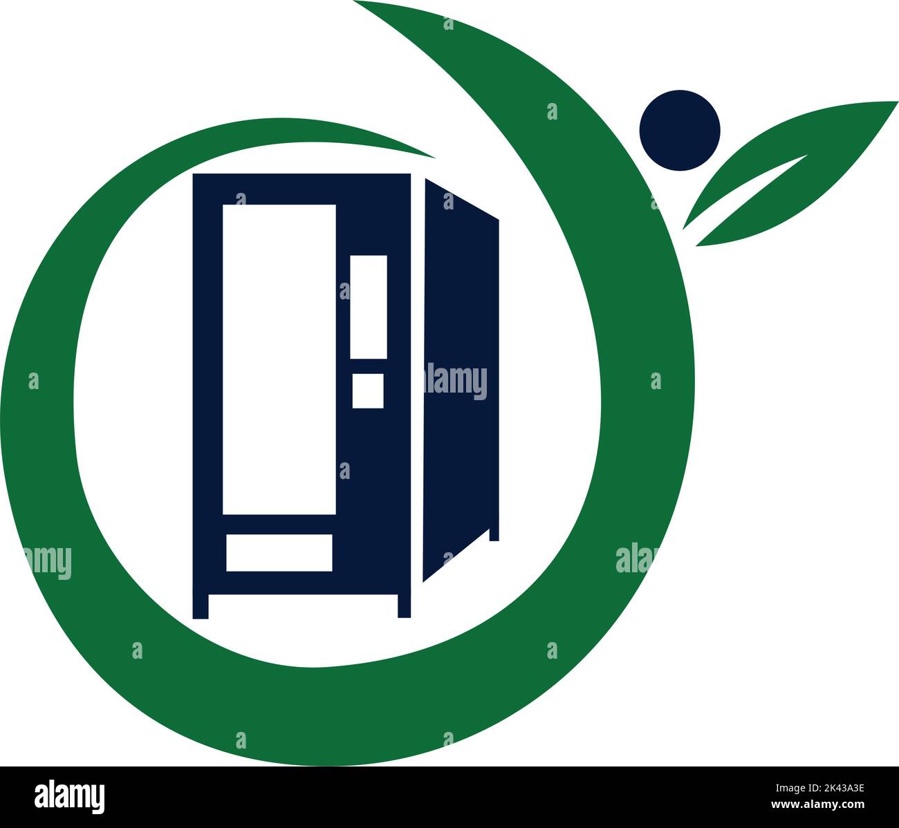 Healthy vending machines food logo template Stock Vector Image & Art ...