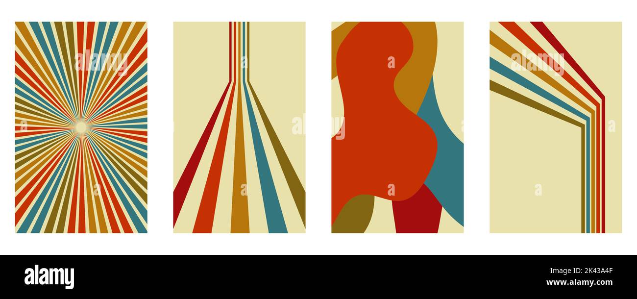 Clockwork poster retro background swirl. Psychedelic print. Vintage ...