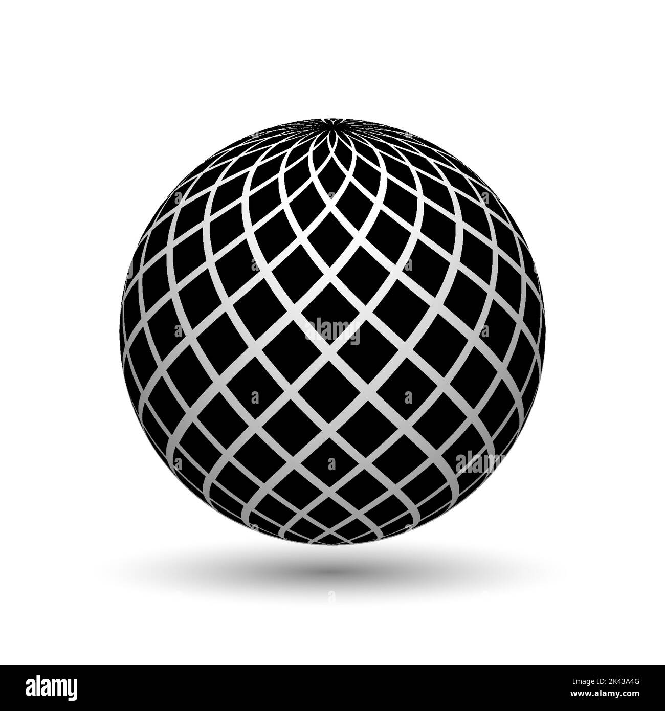 Abstract halftone 3d sphere, realistic 3d printed ball Stock Vector ...