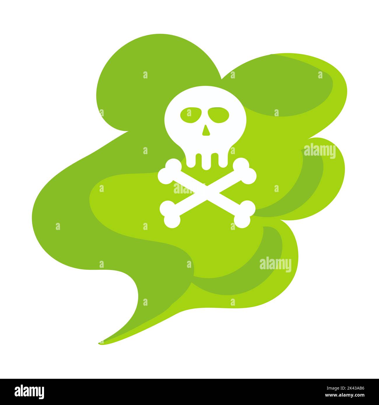 Green poison gas. Toxic icon and polluted cloud. Dangerous dust with ...