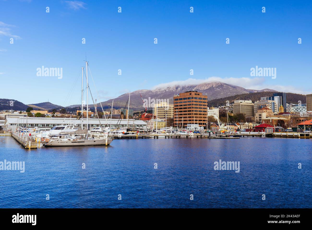 Hobart CBD and Waterfront in Tasmania Australia Stock Photo - Alamy