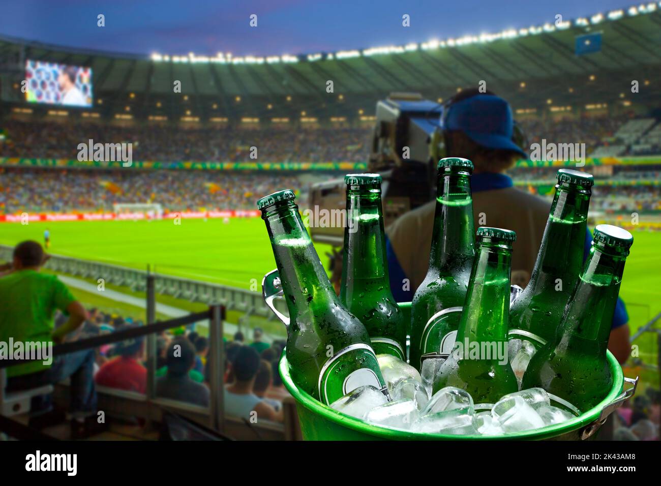 Beer, football in the world cup Stock Photo - Alamy
