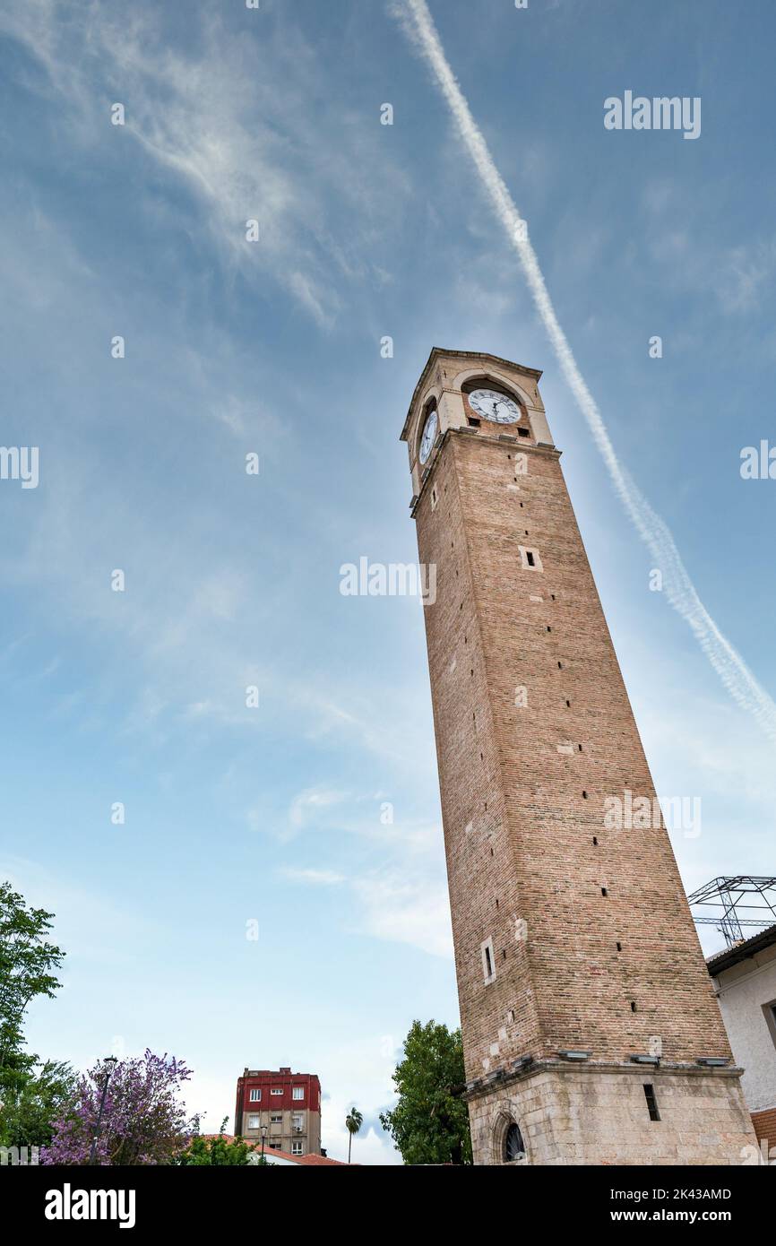 Adana Great Clock Tower (Büyük Saat in Turkish language) in Turkey. The ...