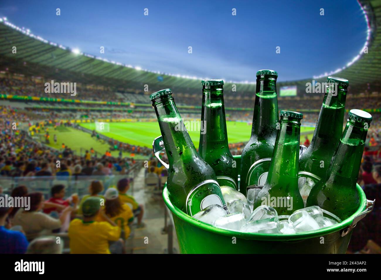 Beer, football in the world cup Stock Photo - Alamy