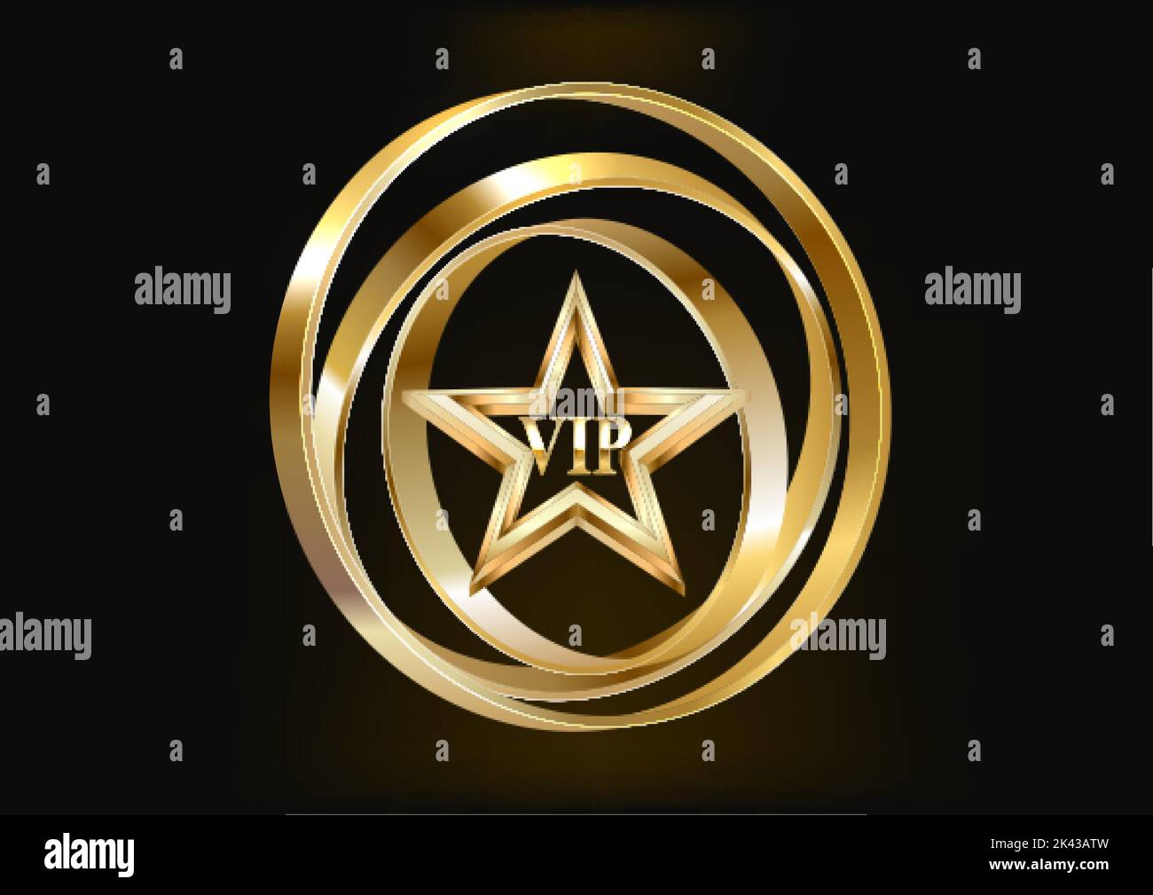 Circle and golden crown logo hi-res stock photography and images - Alamy