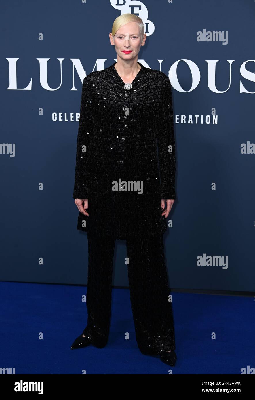 September 29th, 2022. London, UK. Tilda Swinton arriving at the BFI ...