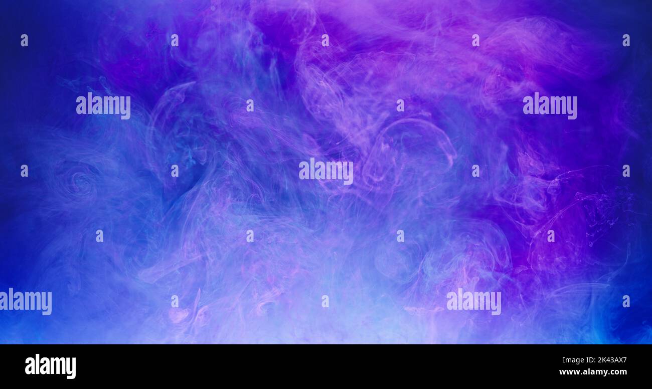 Ink water. Spreading paint clouds. Multicolor dye mixing. Art ...