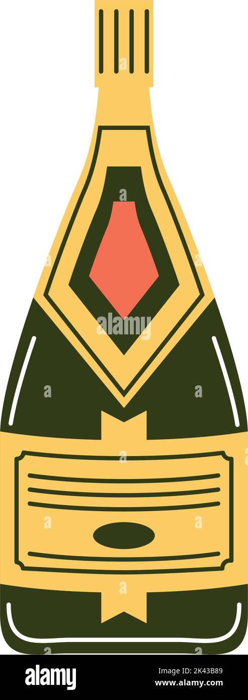champagne bottle beverage Stock Vector Image & Art - Alamy