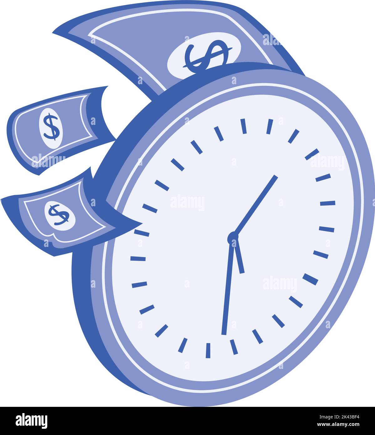 time clock money business Stock Vector Image & Art - Alamy