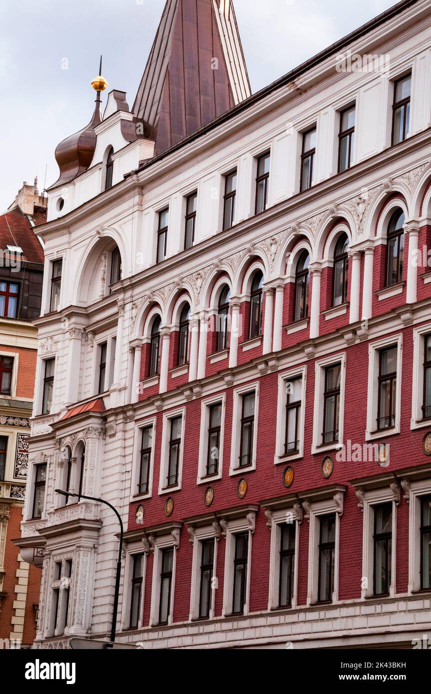 Spired building in Prague, Czech Republic Stock Photo - Alamy