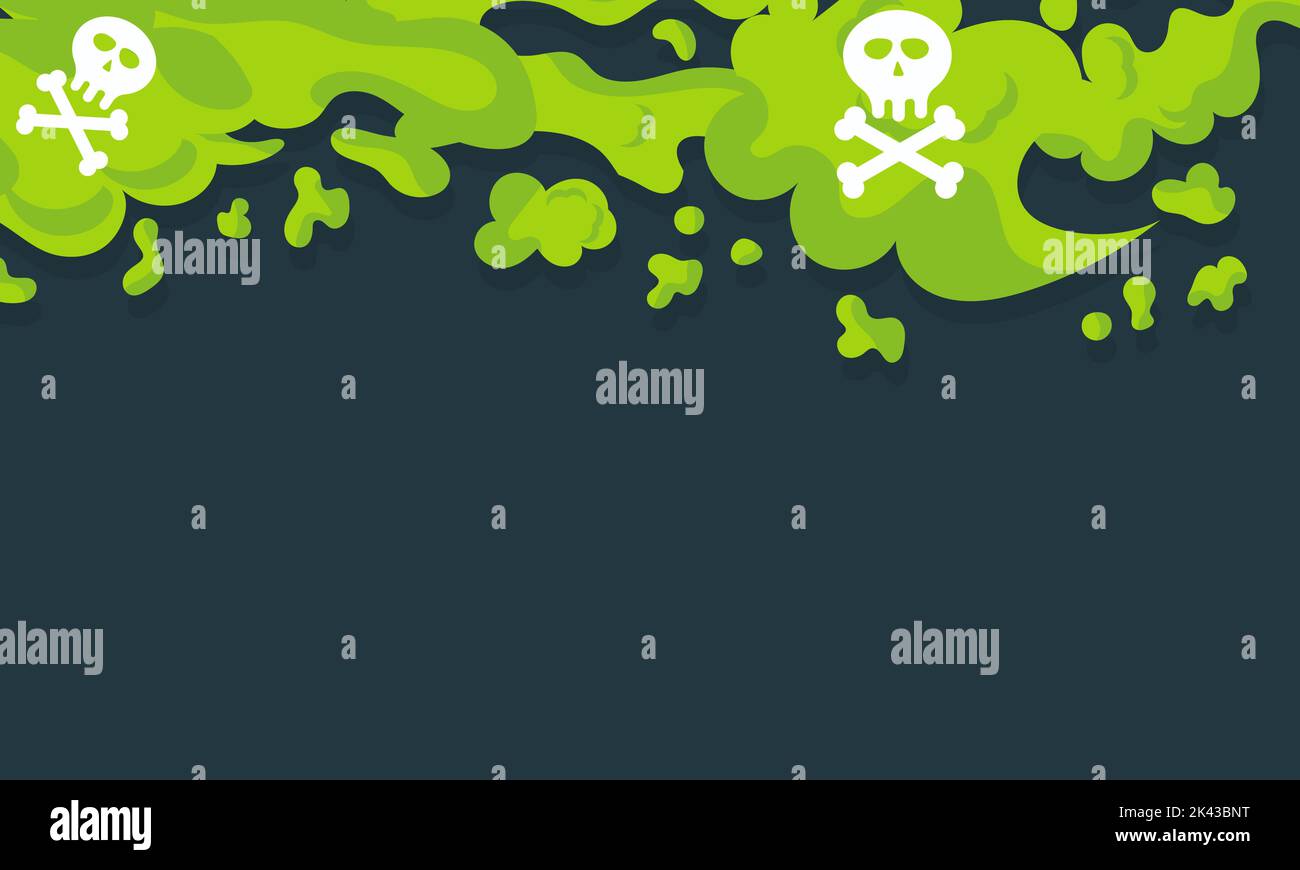Background poisonous green gas. Toxic and polluted clouds. Dangerous ...