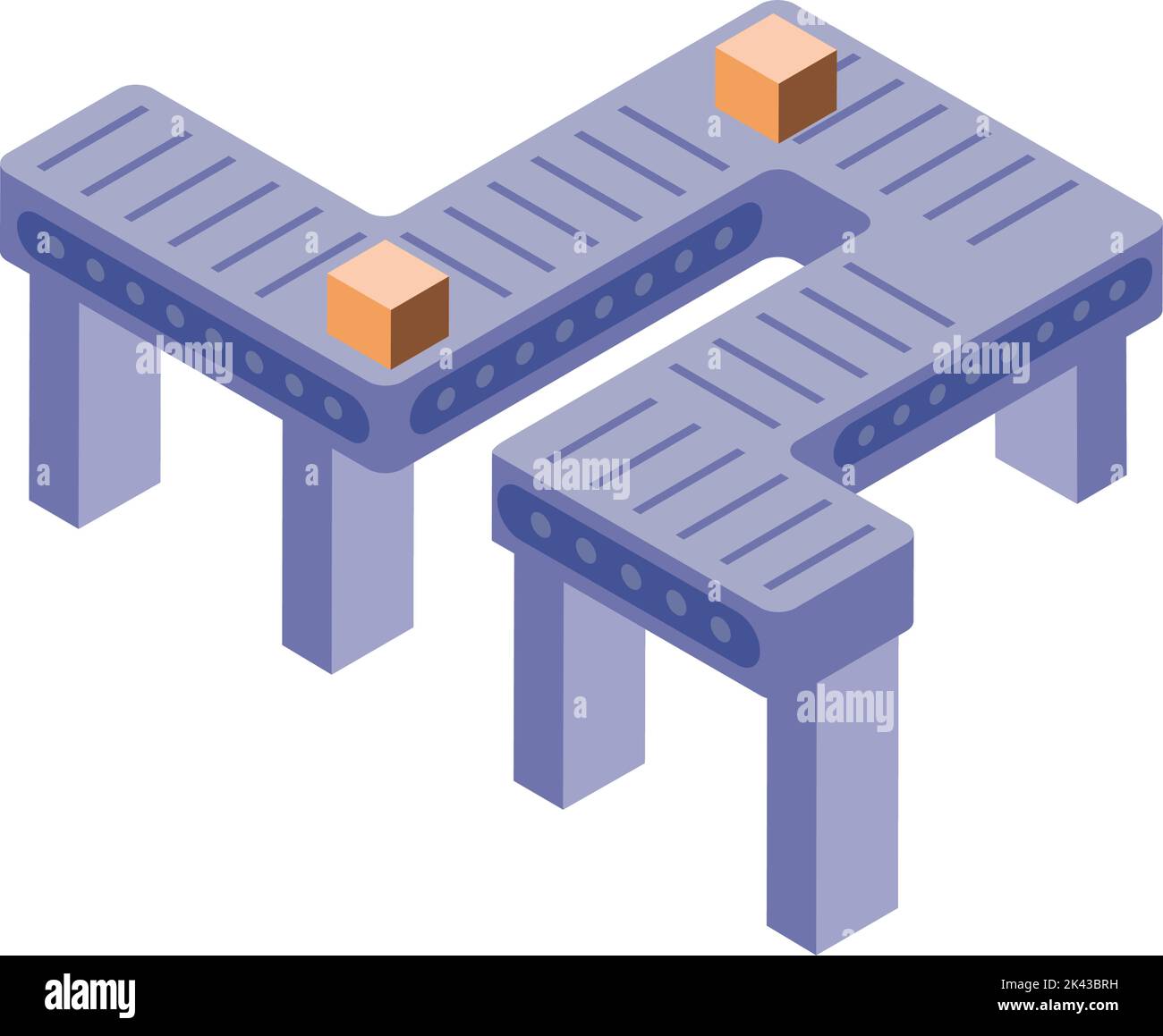 Isometric Industry conveyor machine Stock Vector Image & Art - Alamy