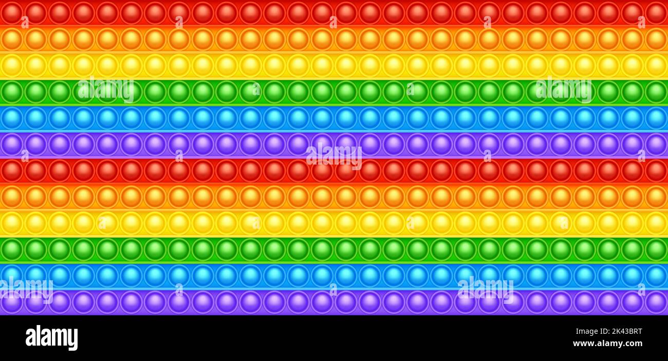 Colorful silicone anti-stress pop it toy texture, pattern. Trendy ...