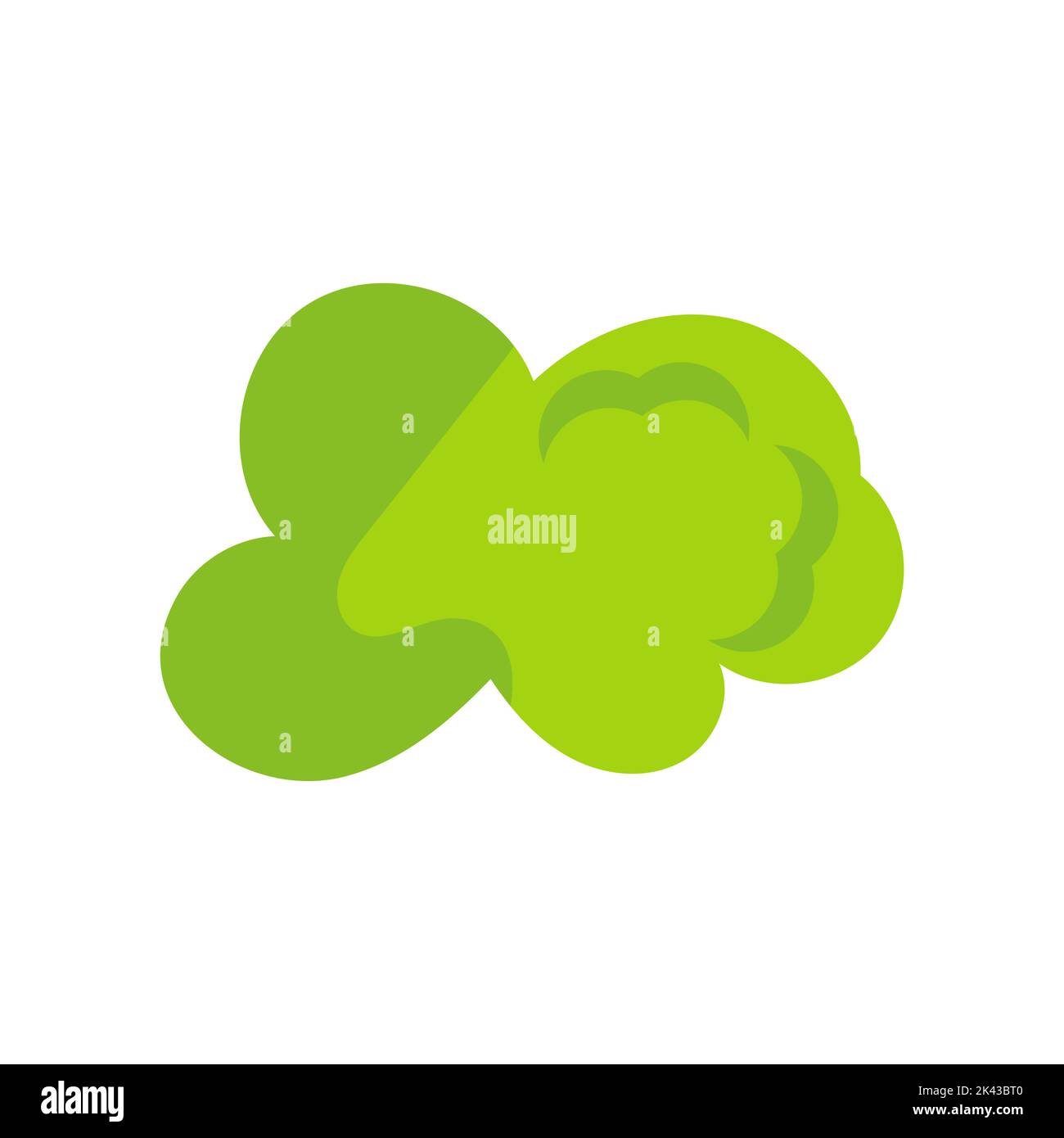 Green poison gas. Toxic icon and polluted cloud. Dangerous dust and ...