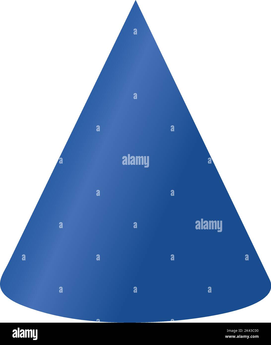 3D illustration infographic template with cone divided to one parts ...