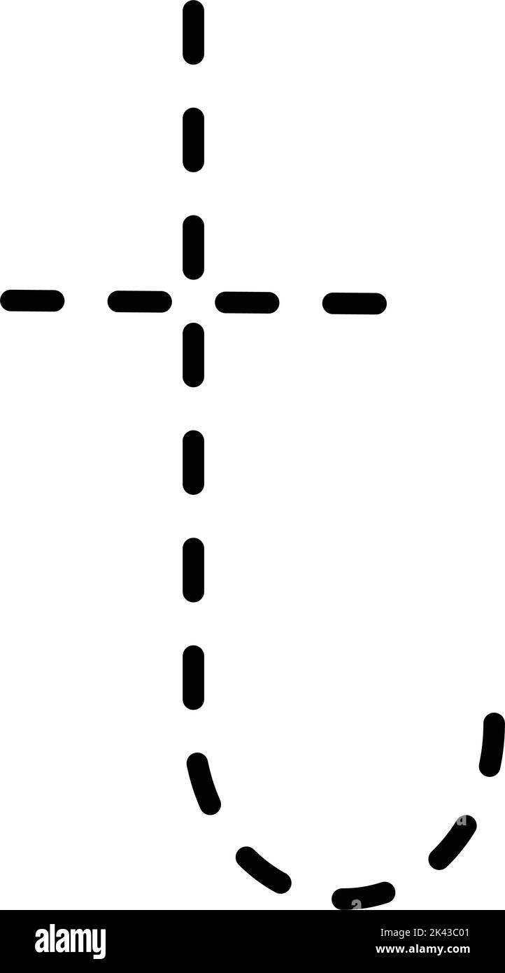 Tracing Alphabet lowercase small letter t prewriting dotted line ...