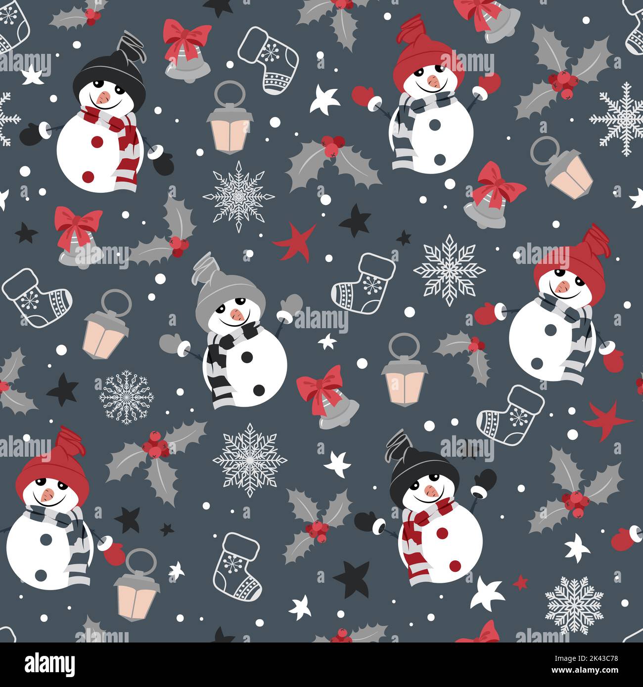 Seamless holiday pattern hi-res stock photography and images - Alamy