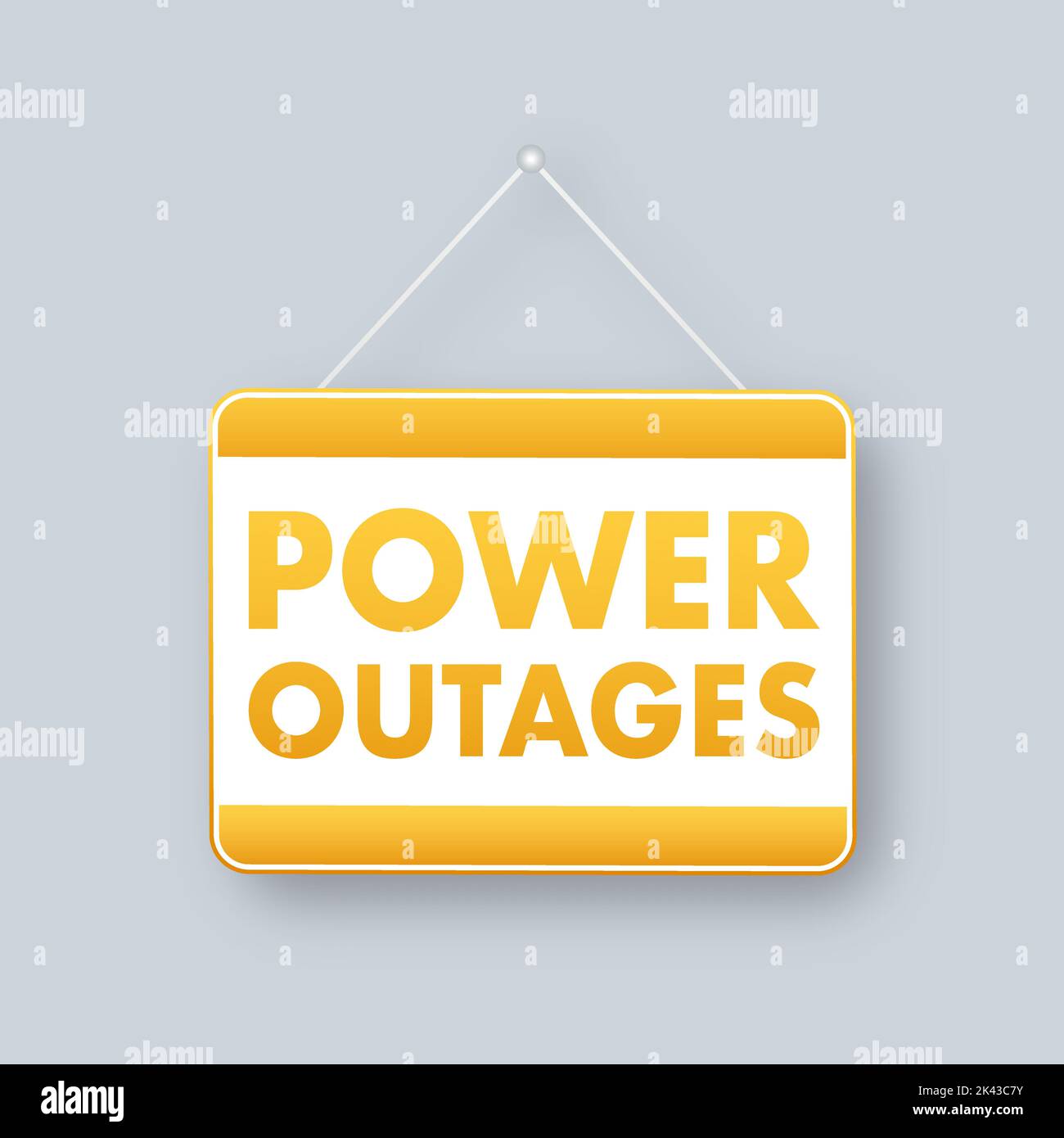 Power outages. Badge, icon, stamp, logo. Vector illustration Stock ...