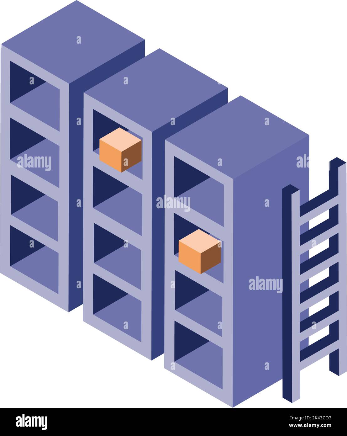 Isometric Industrial shelves Stock Vector Image & Art - Alamy